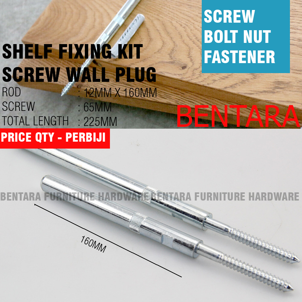 Jual 16 CM PEN AMBALAN MELAYANG BAUT 12 X 160MM - Heavy Duty Wall Plug ...