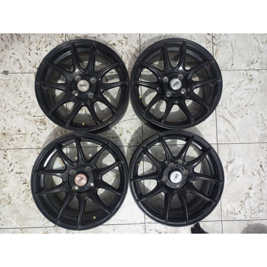 Jual Velg Racing Seken Kamikaze R15 Lebar 6,5 Lubang Baut 4x100 Et42 Black Pnp Mobil Brio Jazz ...