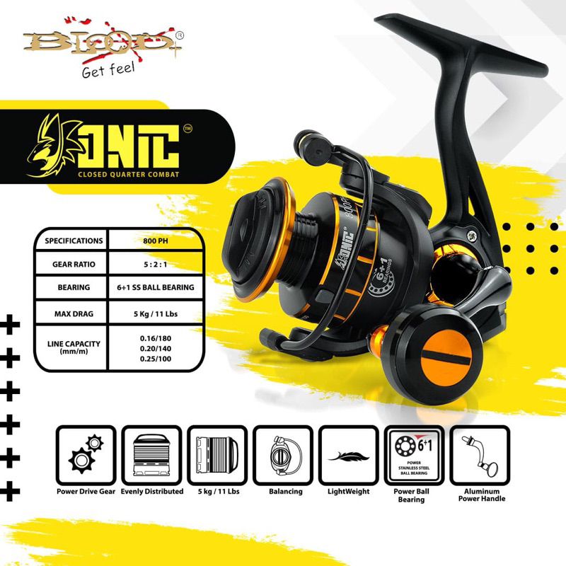 Jual Reel Blood Onic 800 PH (POWER HANDLE) | Shopee Indonesia
