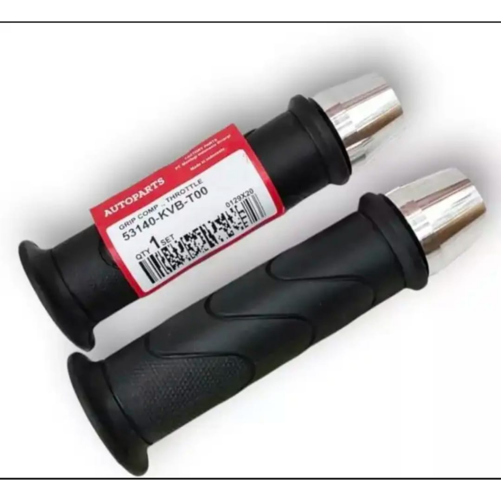 Jual HANDGRIP STANDAR HONDA MODEL ORIGINAL HONDA FULL HITAM + JALU ...