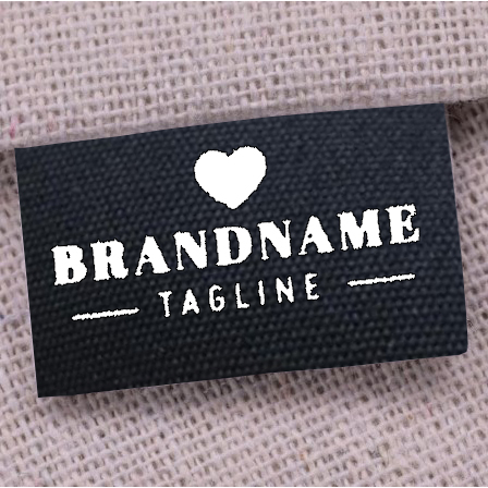 Jual Label katun lipat | Label katun hitam putih | Label katun hitam ...