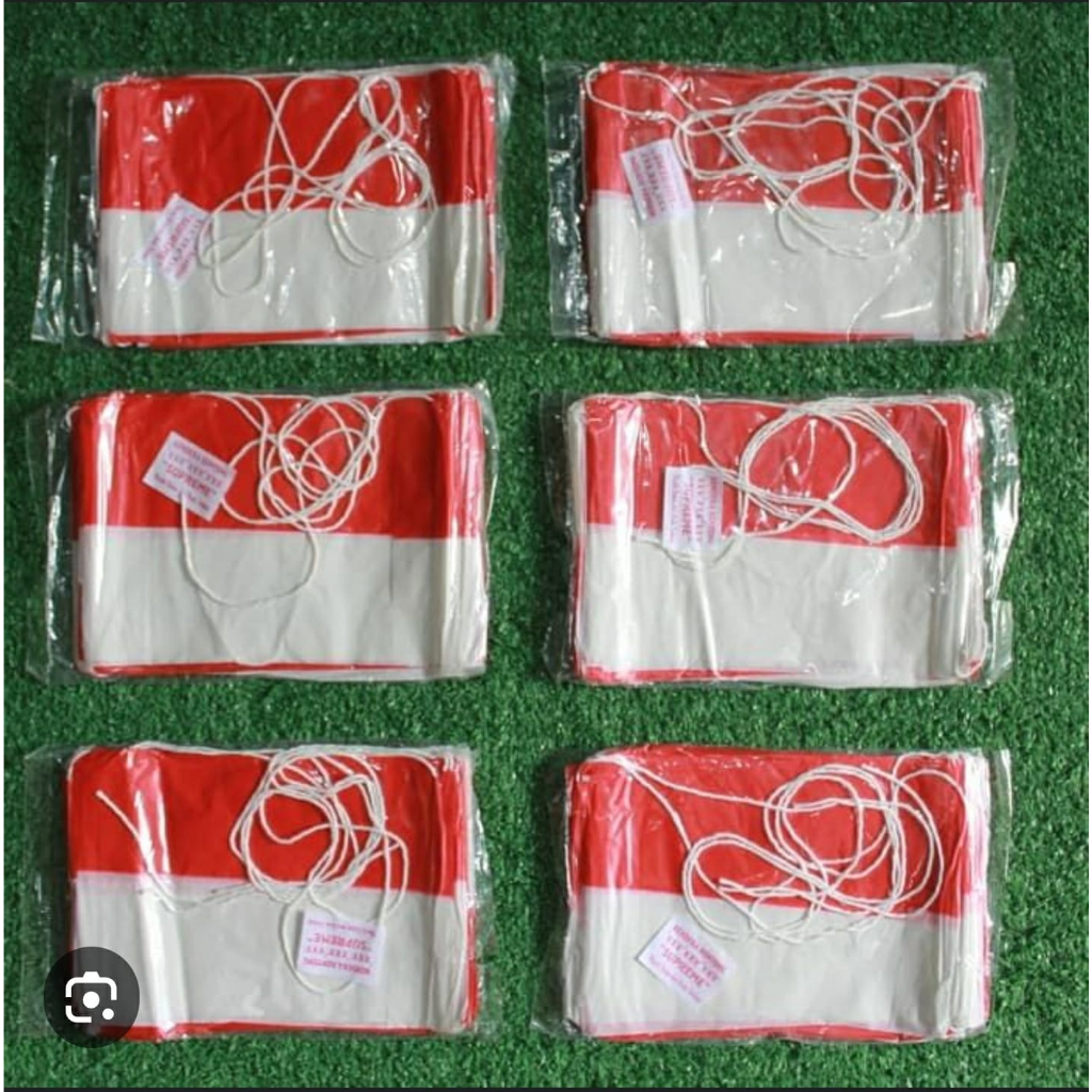 Jual BENDERA PLASTIK RENTENG MERAH PUTIH TALI MURAH | Shopee Indonesia