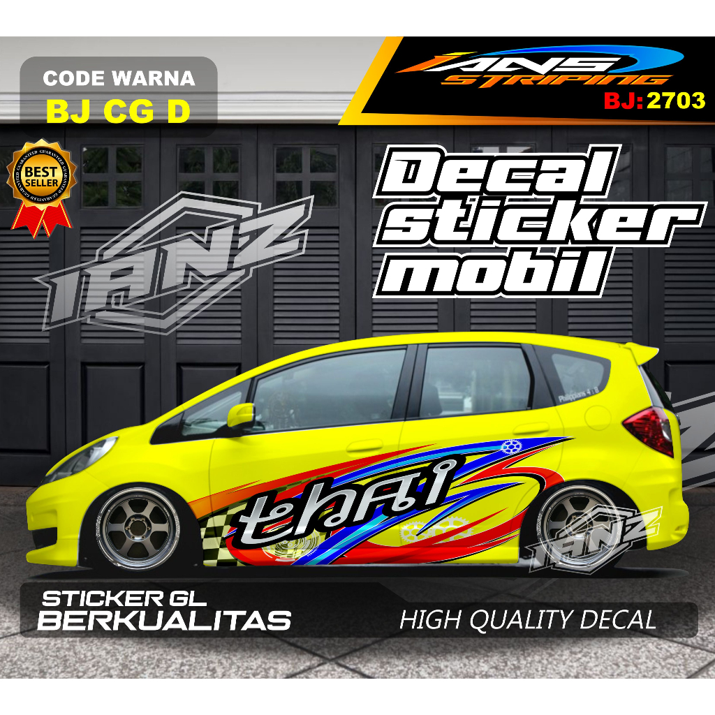 Jual VARIASI STIKER DECAL SEMUA JENIS MOBIL-DECAL STIKER FORTUNER NEW ...