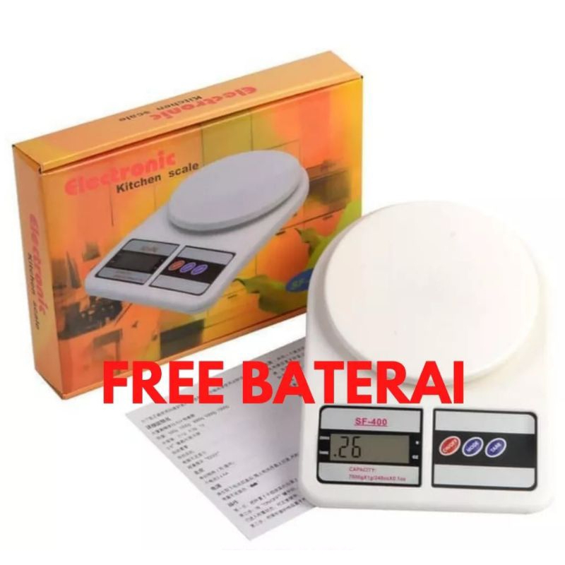 Jual Timbangan Dapur 10 Kg / SF 400 / Elektronic Kitchen Scale / Timbangan Digital | Shopee ...