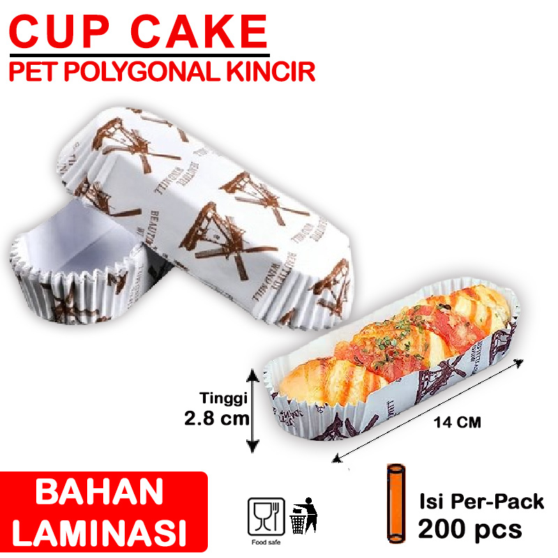 Jual Paper cup case roti OVAL model kincir | isi 200 | Cup Cake | Cup ...