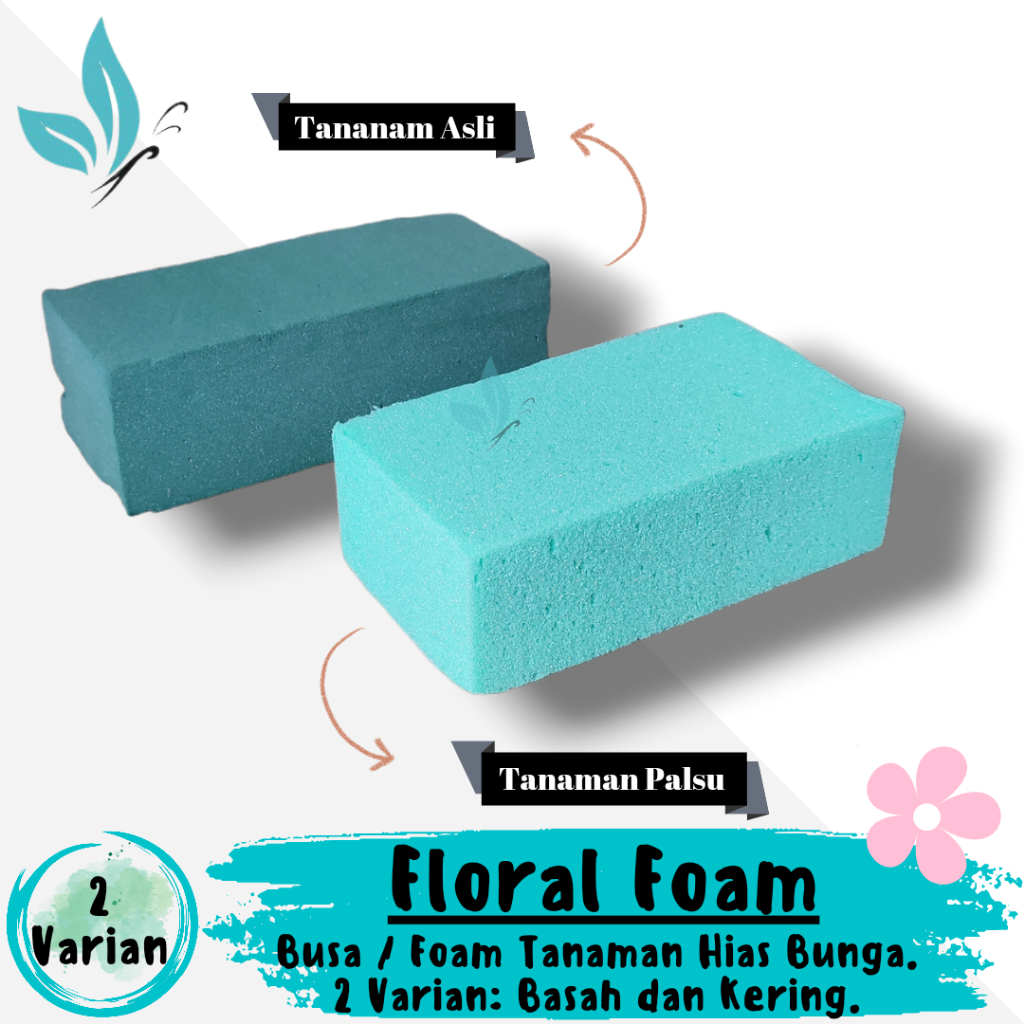 Jual Floral Foam Busa Tanaman Hias Bunga Gabus Kering dan Basah ...