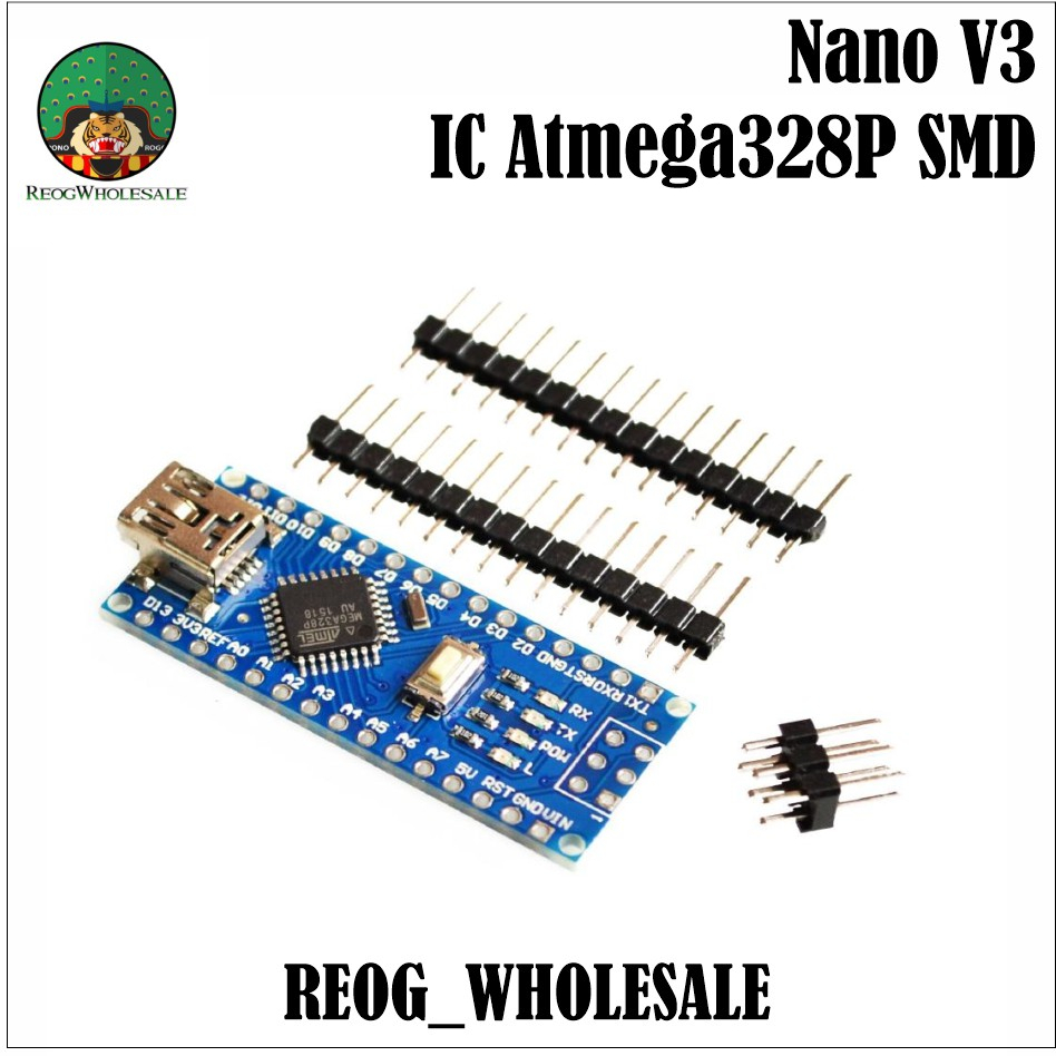 Jual Arduino Nano V3.0 CH340 Compatible Board Atmega328 Microcontroller ...