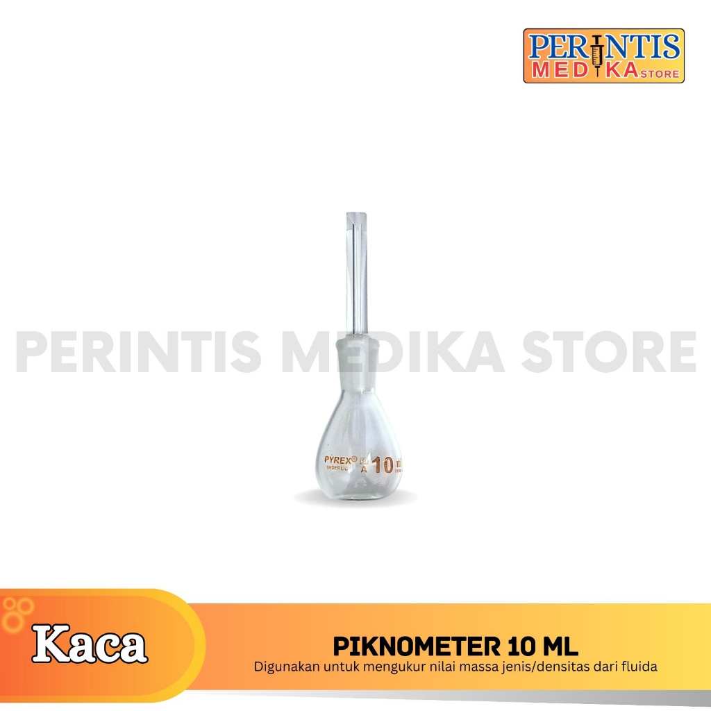 Jual Pyrex Piknometer 10ml l Picnometer 10ml l Pikno Meter 10 ml ...
