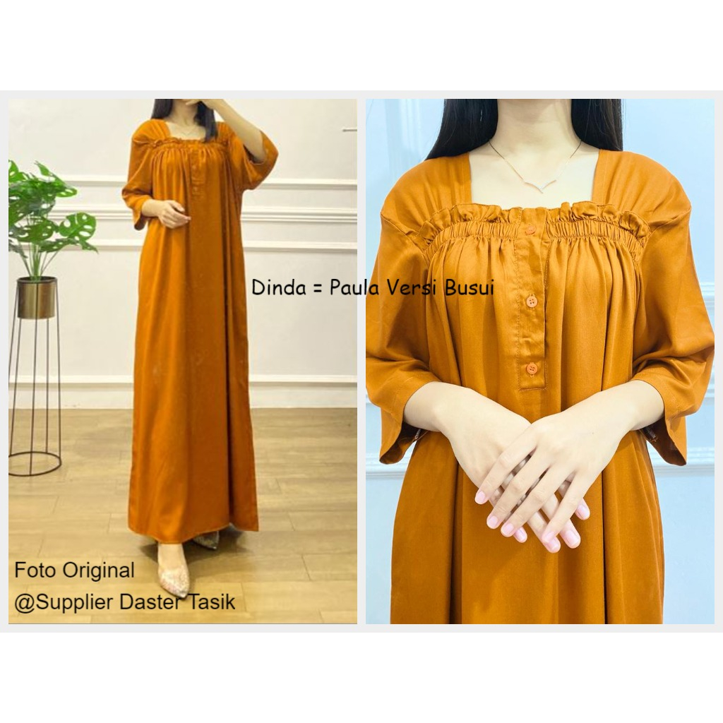 Jual [DASTER DINDA BUSUI POLOS - Paula versi Busui - Rayon TWILL TEBAL ...