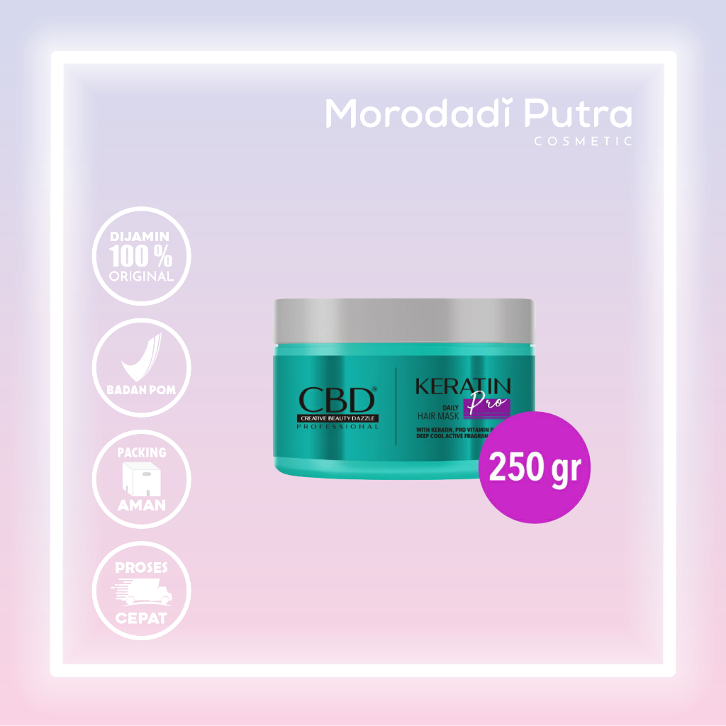 Jual CBD Hair Mask Keratin 250gr (Travel Pack) | Shopee Indonesia