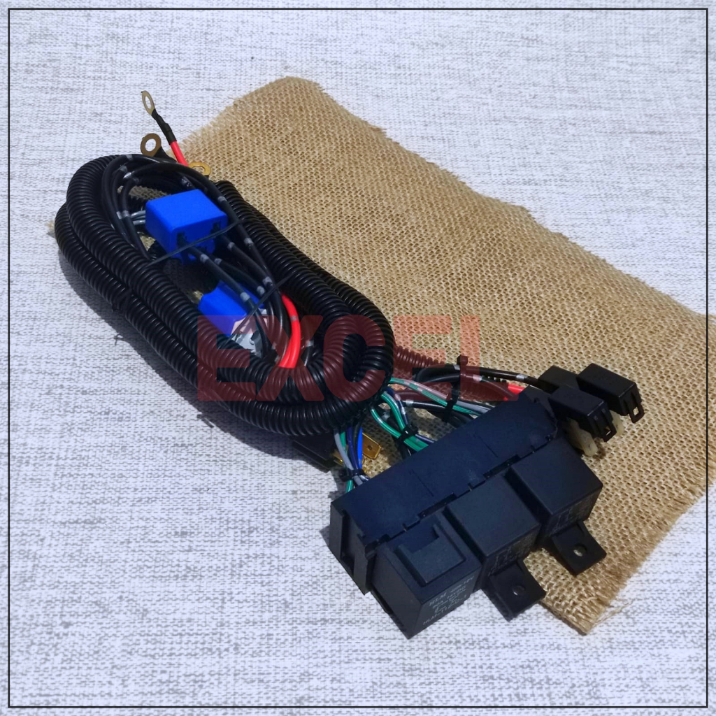 Jual KABEL RELAY SET BOSCH LAMPU HEADLAMP H4 MOBIL 3 RELAY 2 LAMPU ...