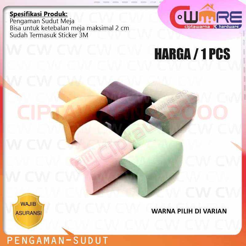 Jual Pengaman Pelindung Sudut Bantalan Meja Tebal Corner Cover Bentuk L ...