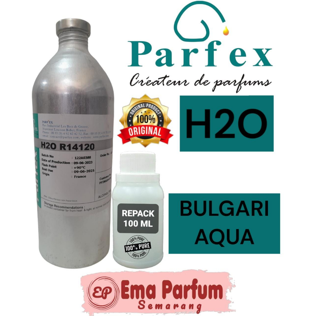 Jual (100 GR) H2O BY PARFEX KEMASAN REPACK 100 GRAM.AQVA.BIBIT PARFUM ...