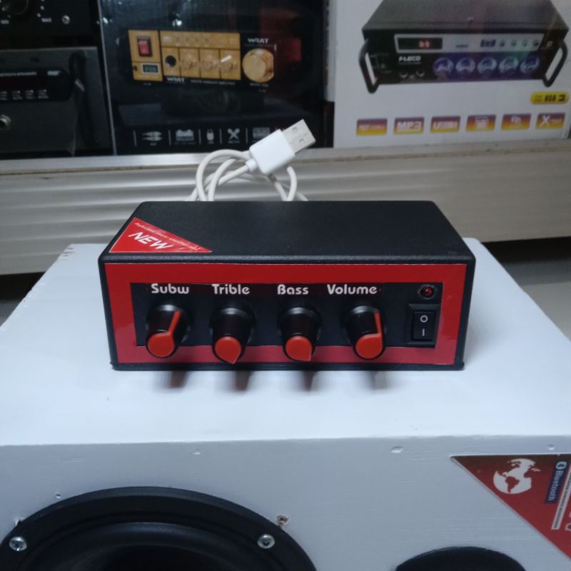 Jual power amplifier power mini super bass ampli mini miniatur | Shopee ...