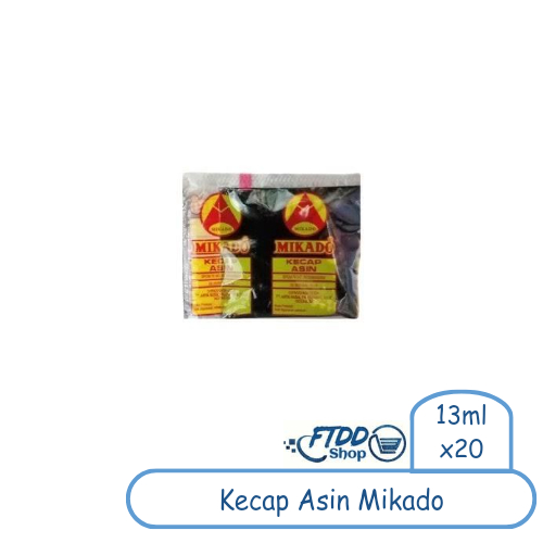 Jual Mikado Kecap asin sachet 13 ml kemasan Pak (Isi 20) | Shopee Indonesia