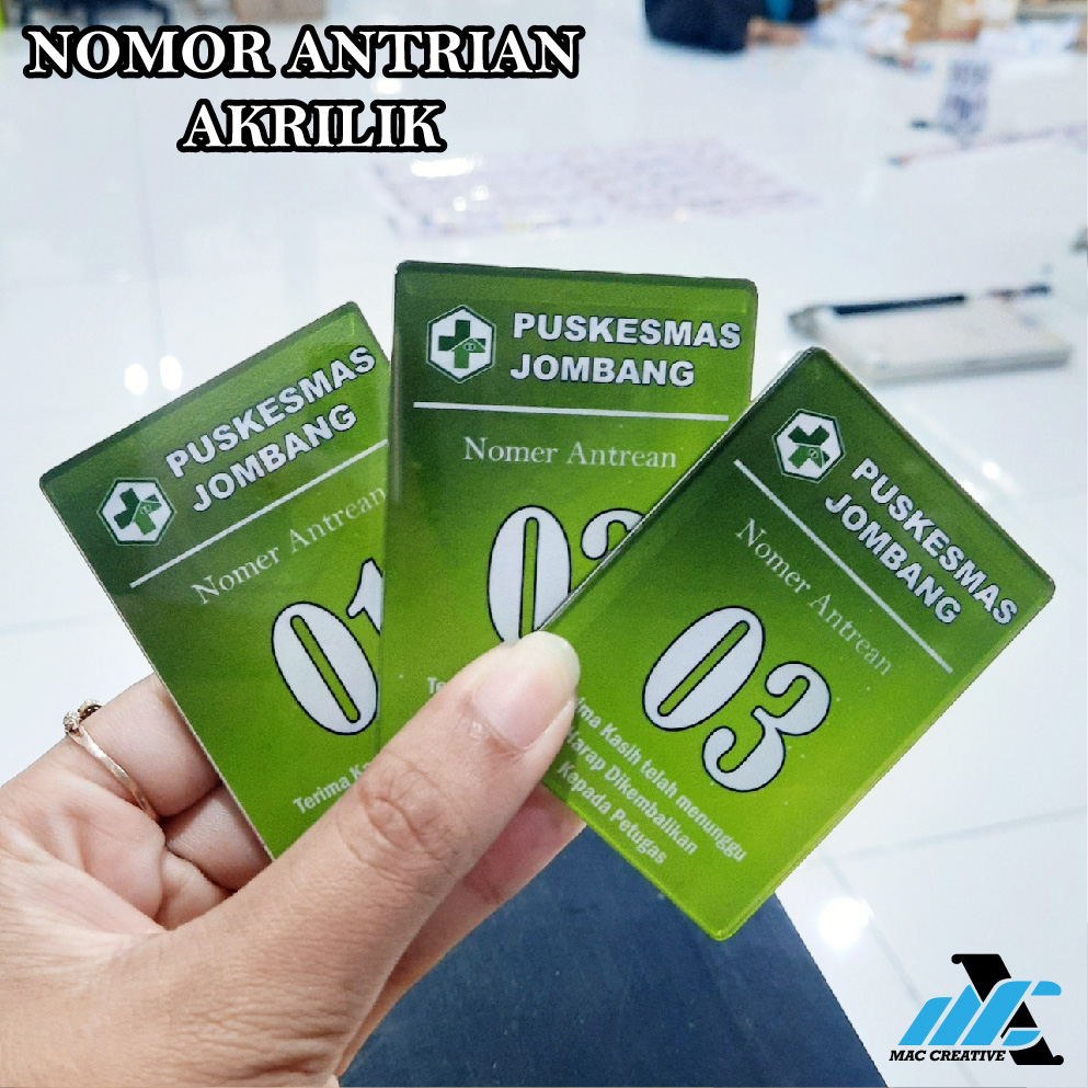 Jual AKRILIK NOMOR ANTRIAN CUSTOM - NOMOR ANTRIAN CUSTOM BAHAN AKRILIK ...