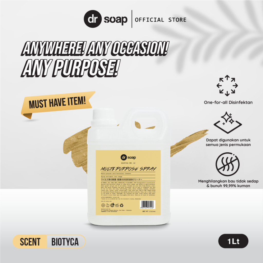 Jual dr soap Multi-purpose Spray (Biotyca) 1 Liter | Spray Multifungsi ...