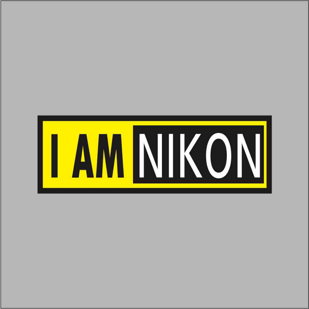 Jual Sticker - Stiker Printing I AM NIKON 15x5cm | Shopee Indonesia