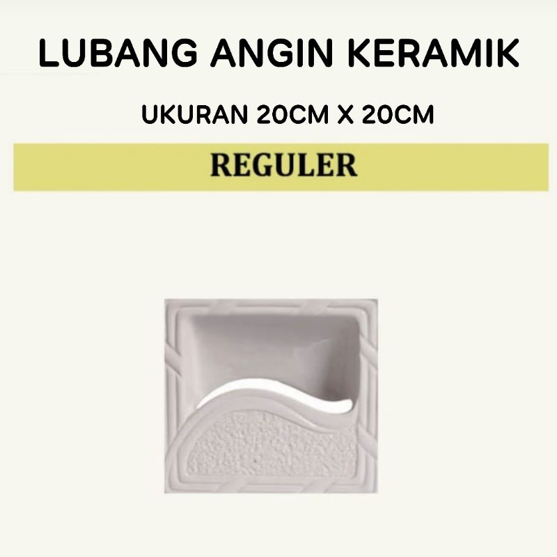 Jual 20CM X 20CM TRISENSA LUBANG ANGIN KERAMIK MODEL TUTUP TIDAK ...