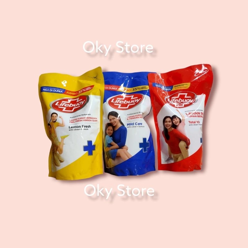 Jual Lifebuoy Merah / Kuning / Biru 800ml Total 10 / Mild Care / Lemon ...