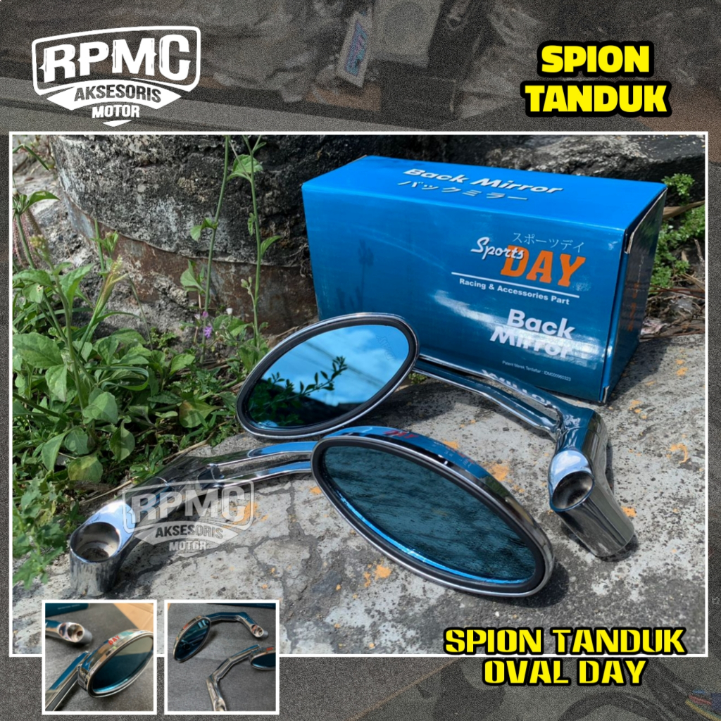 Jual SPION TANDUK MODEL KOTAK OVAL BLADE DAY POSH JAPAN IMPORT KACA BIRU FUL BESI CROM KUALITAS ...