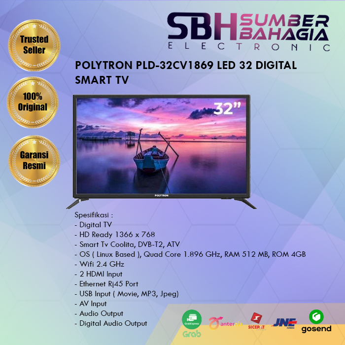 Jual POLYTRON PLD-32CV1869 LED 32 DIGITAL SMART TV (NEW) (KHUSUS ...