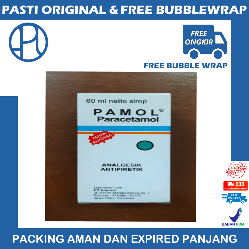 Jual PAMOL SIRUP PARACETAMOL 60 ML | Shopee Indonesia