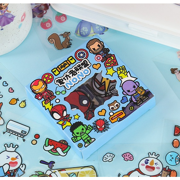 Jual Stiker Nono Avengers isi 100 Lembar Sticker Avengers Lucu Anak ...