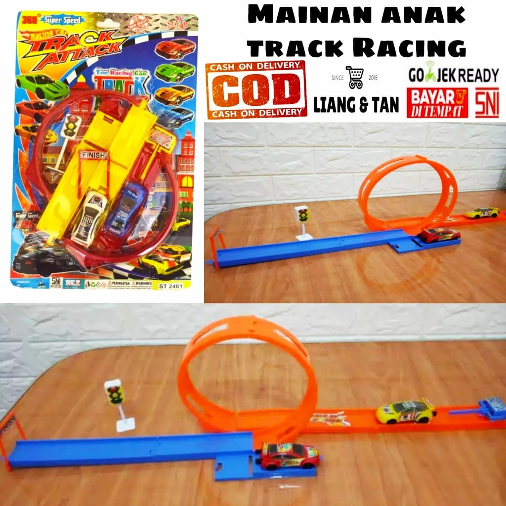 Jual (MLTSTR) Mainan Anak Jalur Mobil Balap Racing Car Track Attack ST ...
