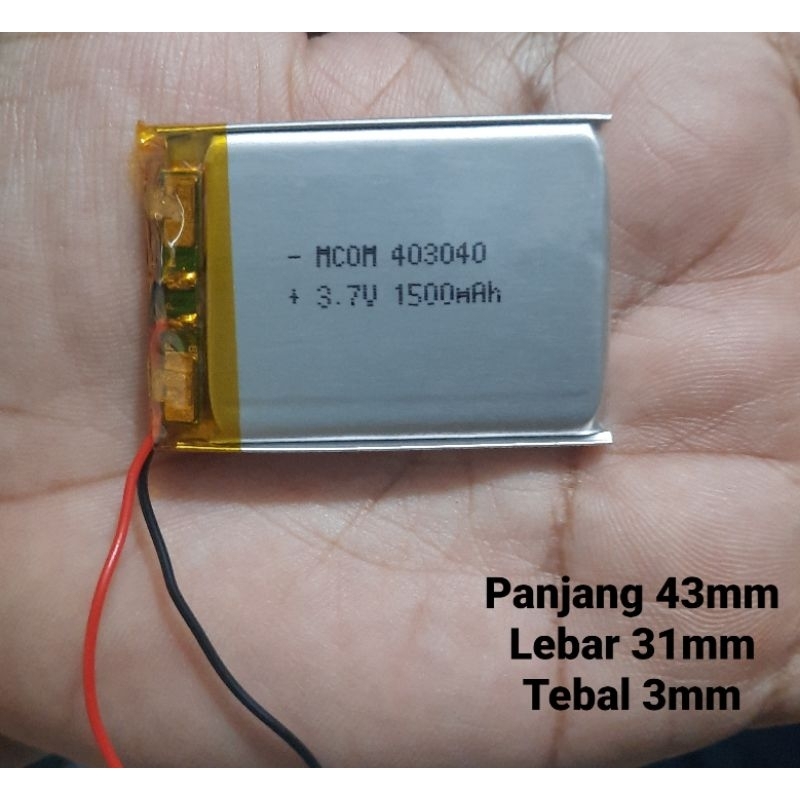 Jual Baterai Universal 2 Kabel Tanam Mp3 Mp4 Dok Headset Wireless ...