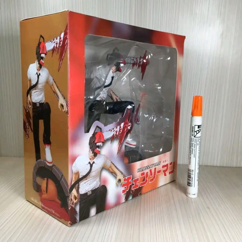 Jual mainan static figurechainsaw man denji anime bahan pvc | Shopee ...