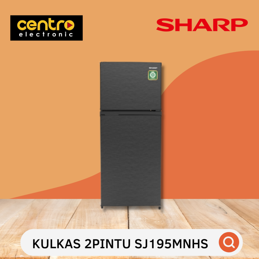 Jual SHARP KULKAS LEMARI ES 2 PINTU SJ195MNHS SJ 195 MN HS | Shopee ...