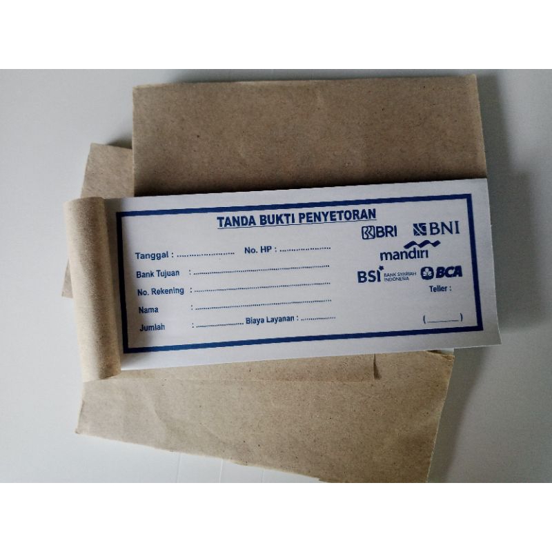 Jual SLIP SETORAN KOPERASI AGEN BRILINK BMT BUKTI TRANSFER | Shopee ...