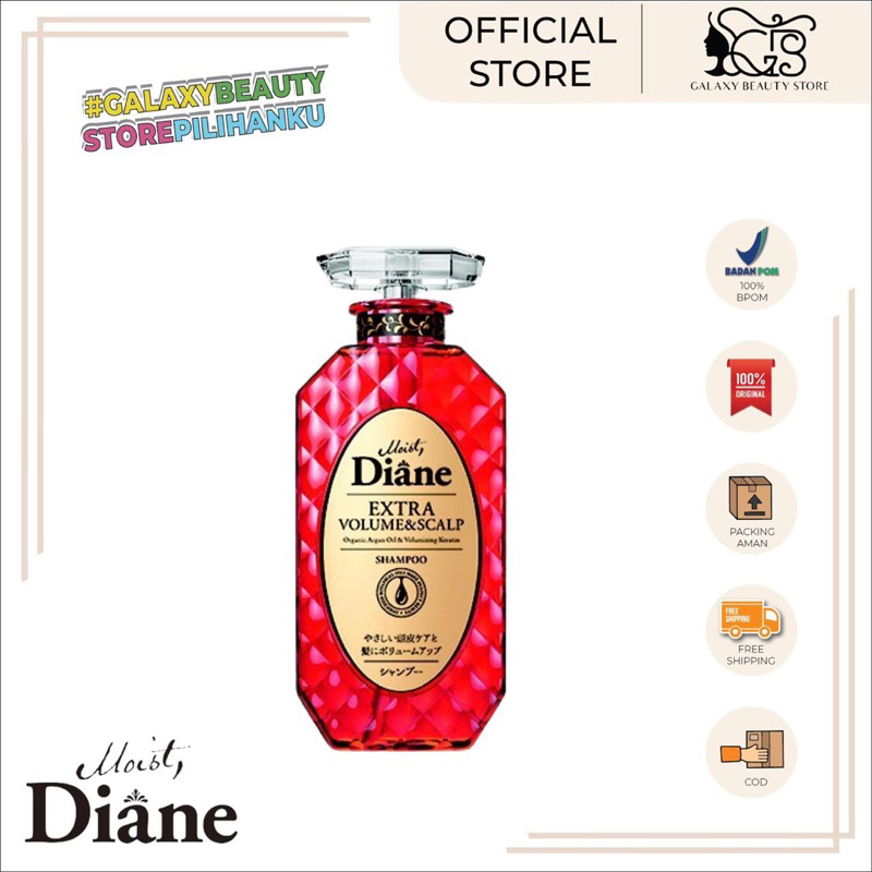 Jual Moist Diane Extra Volume & Scalp Shampoo 450ML | Shopee Indonesia