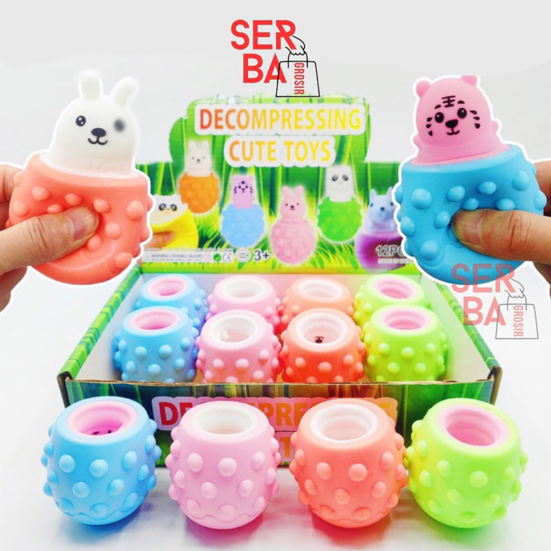 Jual SG-Mainan Squishy Pop It Viral Pentol Harimau Kelinci Mainan Anti ...
