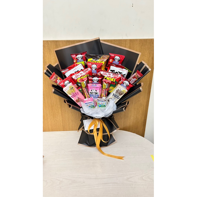 Jual buket jajan wrapping premium dengan jajan bermacam-macam | Shopee ...
