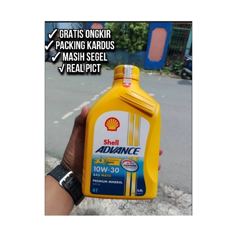 Jual Oli Shell Advance AX5 Original 0.8L Oli Motor matic Shell Advance ...