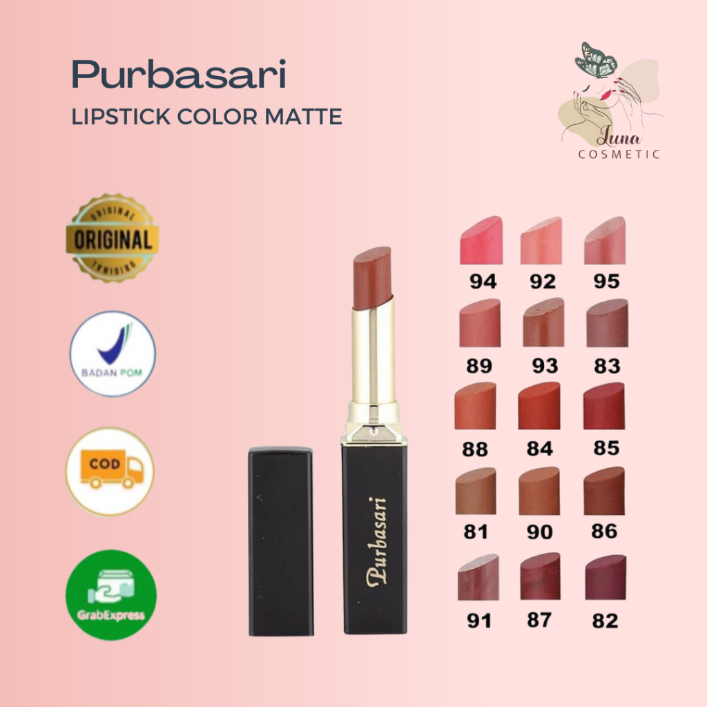 Jual PURBASARI LIPSTICK COLOR MATTE | Shopee Indonesia