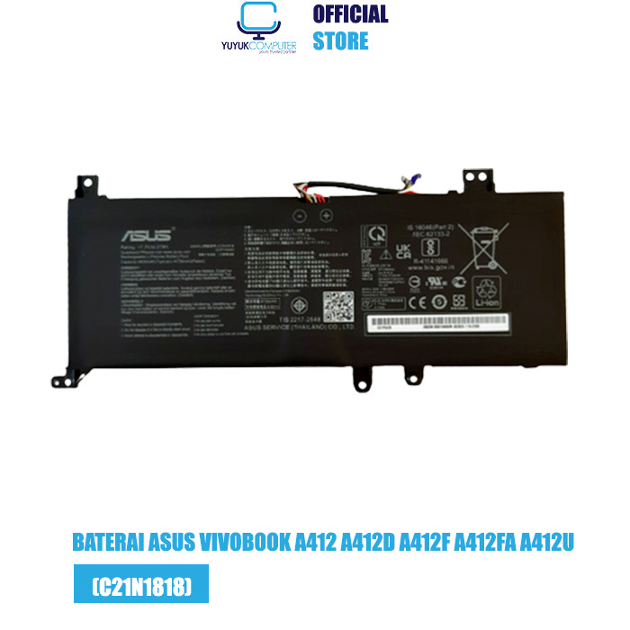 Jual Baterai Asus A412 A412F X412 X412FA X412FJ X412UA X412UB C21N1818 | Shopee Indonesia