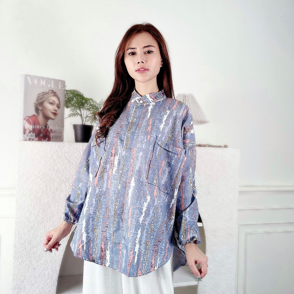 Jual KOHZEN - ZEC OOTD Wanita Kemeja AHYON / Kemeja Fashion / Kemeja ...