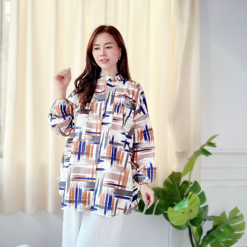 Jual KOHZEN - ZEC OOTD Wanita Kemeja AHYON / Kemeja Fashion / Kemeja ...