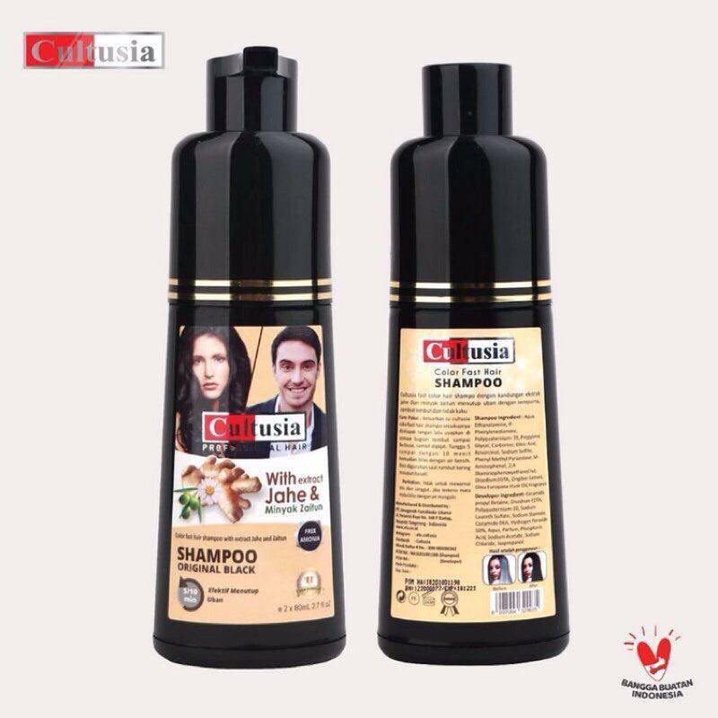 Jual Cultusia Coloring Shampoo Original Black (Sampo Uban) 160ml ...