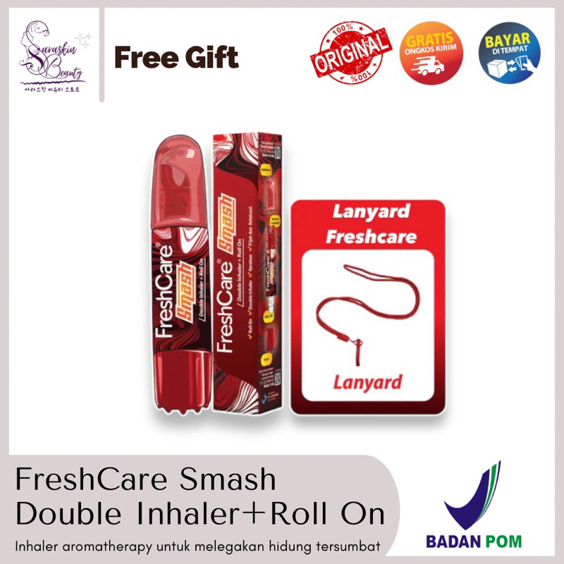Jual READY SIAP KIRIM - FreshCare Smash Double Inhaler dan Roll On tali ...