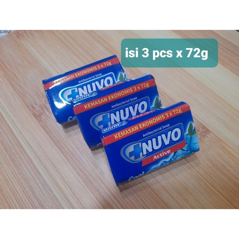 Jual Nuvo sabun batang / Antibacterial Soap Cool 72g | Shopee Indonesia