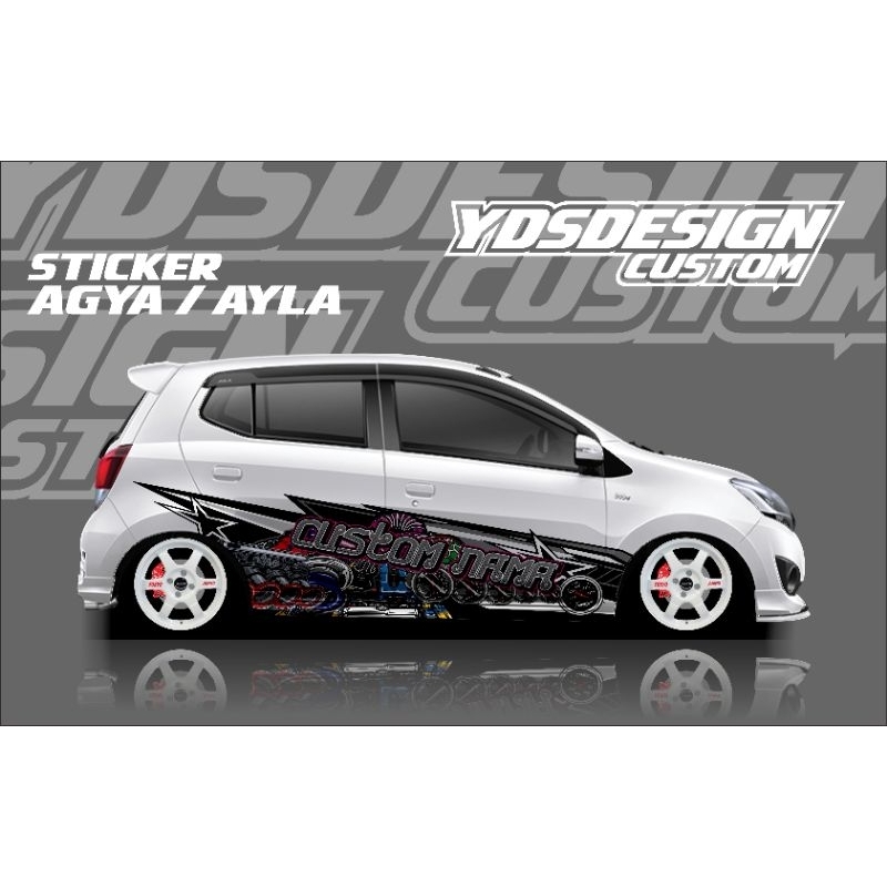 Jual STICKER THAILOK CUSTOM MOBIL AGYA , AYLA,YARIS,BRIO,DLL / STIKER ...