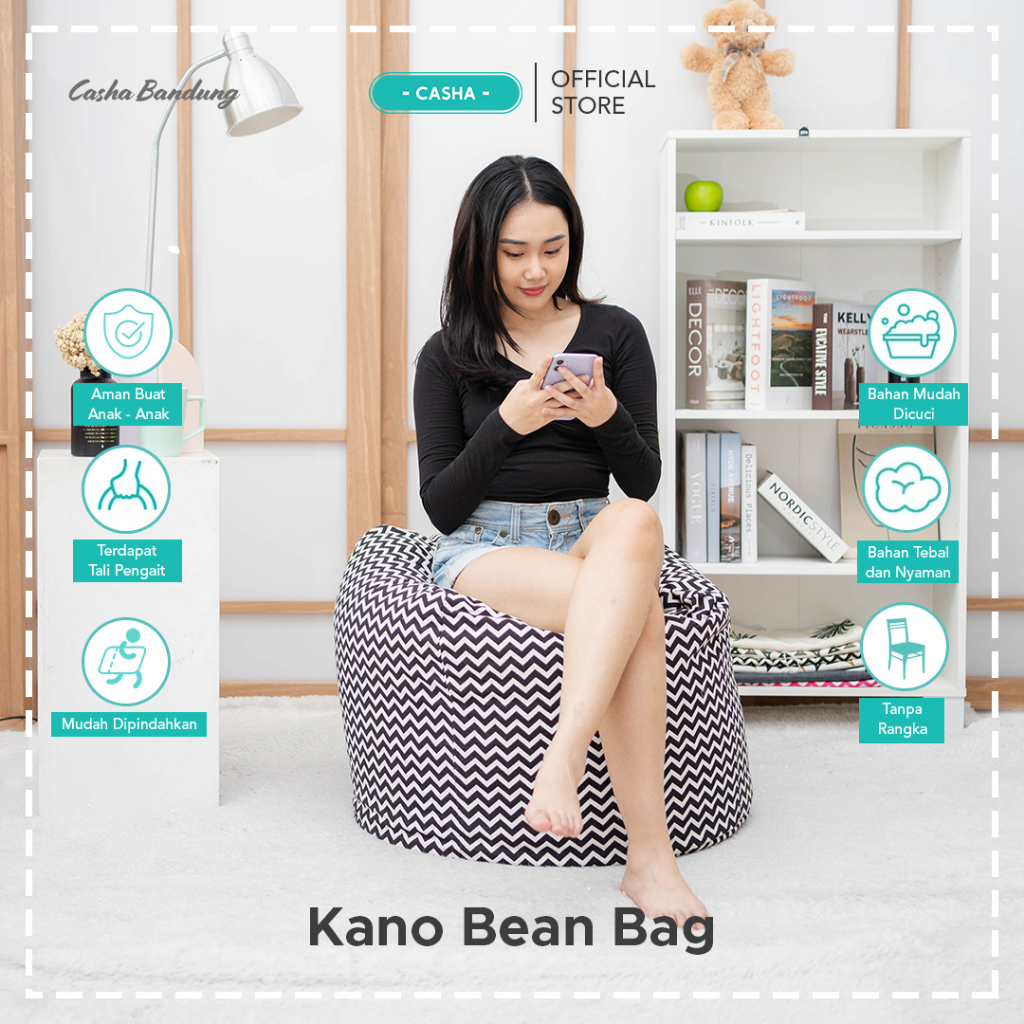 Jual CASHA Bean Bag Kano - Sofa Duduk Aestetic | Shopee Indonesia