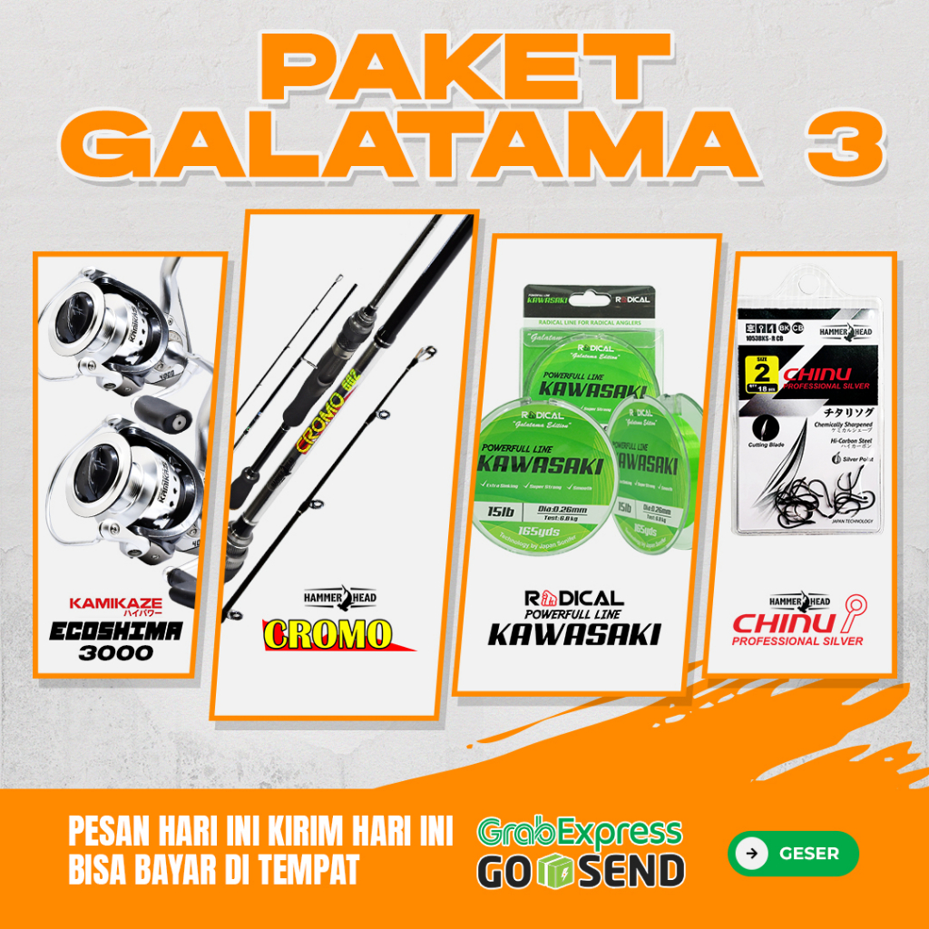 Jual PAKET GALATAMA 3 PAKET SIAP MANCING | paket mancing murah lengkap ...