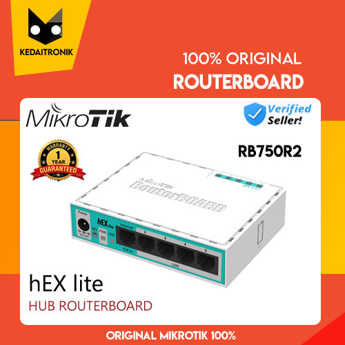 Jual New Mikrotik Hex Lite Rb750r2 Router Lite Routerboard 5 Port Ethernet Shopee Indonesia