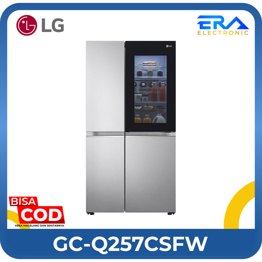 Jual LG Kulkas Side by Side InstaView Door-in-Door™ GC-Q257CSFW 694 L | Shopee Indonesia