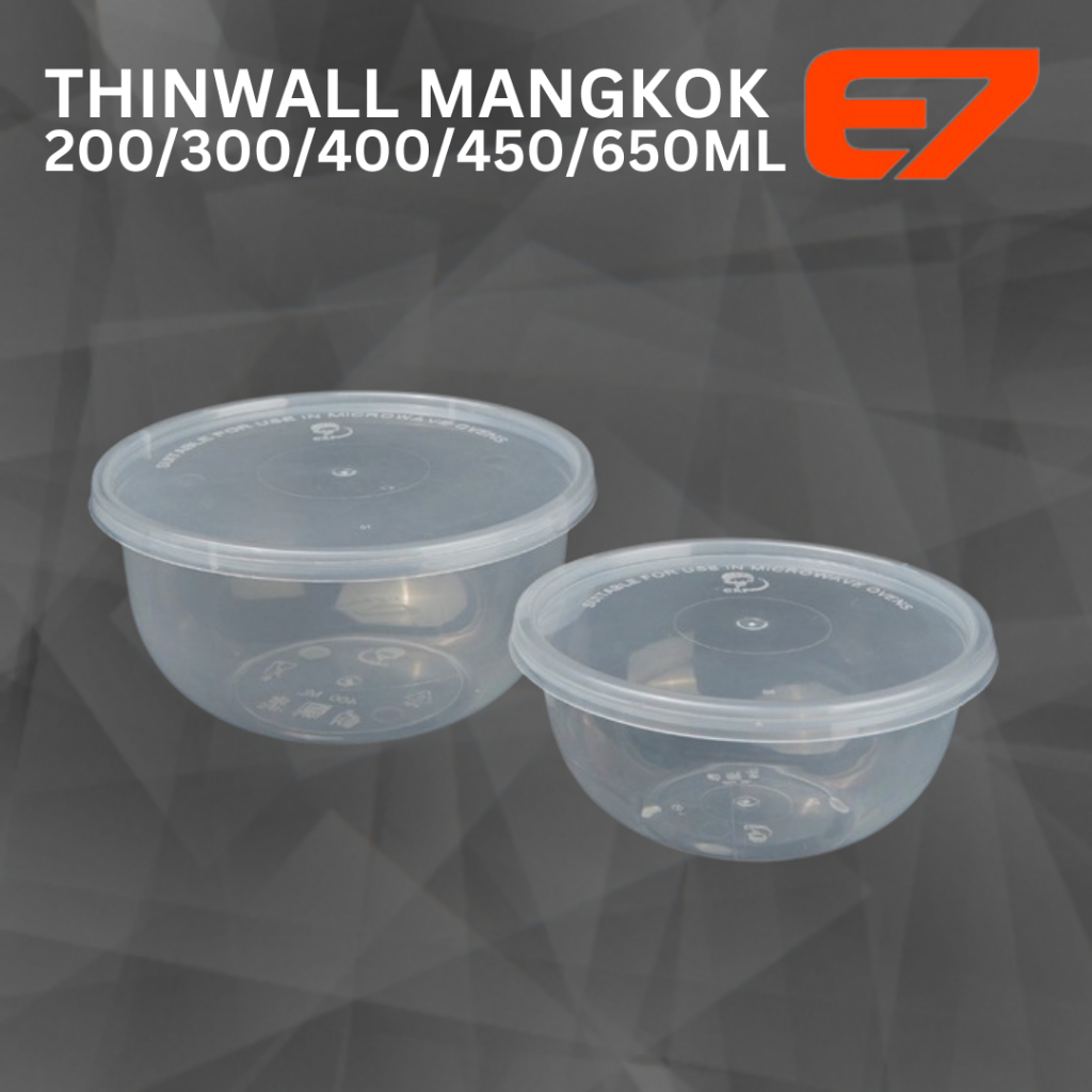 Jual Thinwall Victory Bowl Round 200ml And 400ml Lunch Box Mangkok